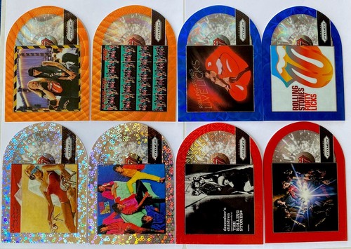 2025 Prizm Rolling Stones Album Cover Die Cut Lot (8 Cards) All Serial ...