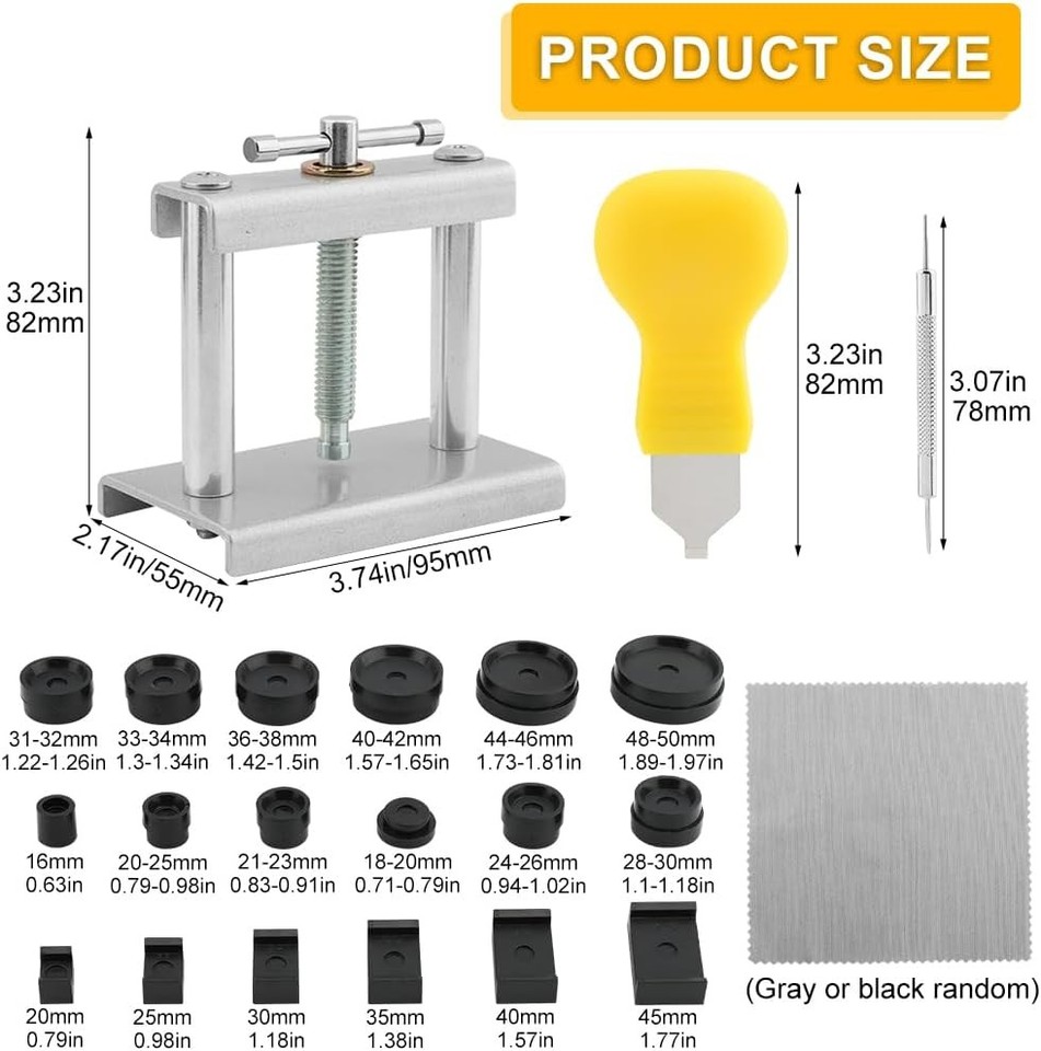 Watch Press Tool Set Watch Press Set Back Case Closer With 18 Molds ...