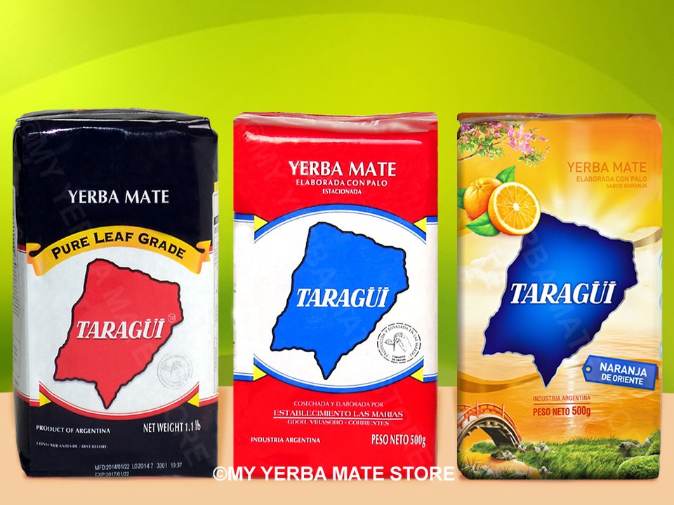 Yerba Mate - 3 Half Kilos - Taragui - Orange - Passion Fruit - FREE ...