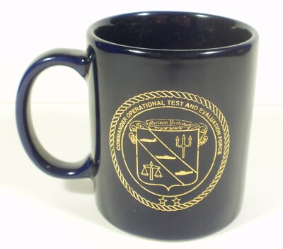 Vintage coffee mug US Navy Operational Test Evaluation Force OPTEVFOR ...