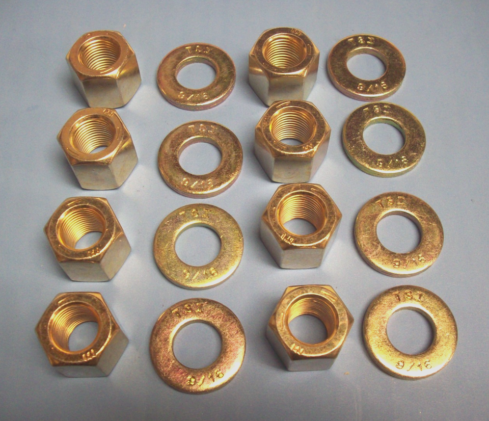 U-BOLT 9/16-18 Leaf Spring Hex High Nuts Extra Thick Washers Steel ...