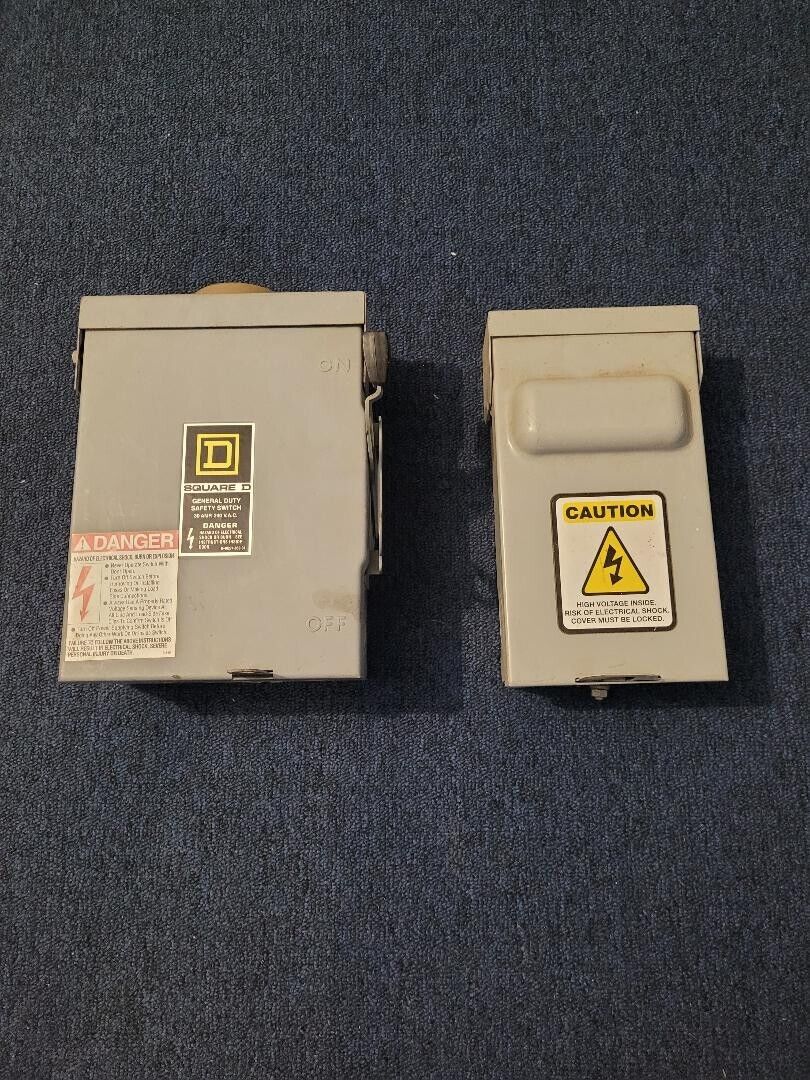 Mixed Lot (2) of Electrical Boxes - Square D - Unbranded | eBay