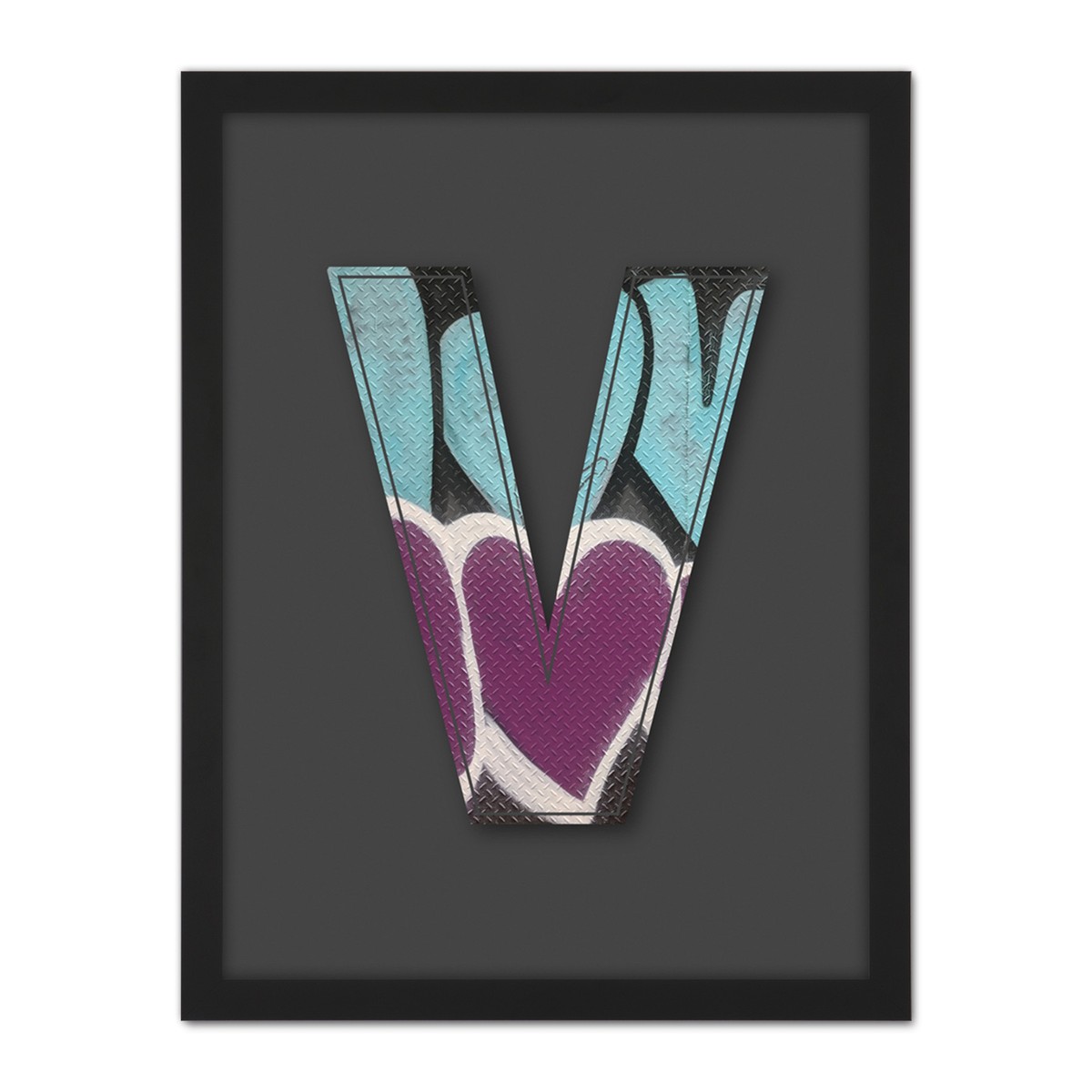 Letter V Graffiti Graffiti Letter V Art Board Print