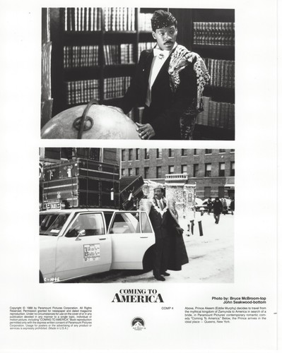 Coming To America Eddie Murphy Akeem in Queens Taxi OG Movie Photo 1988 ...