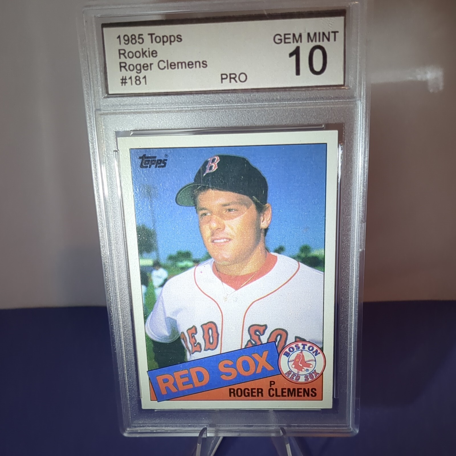 1985 Topps - #181 Roger Clemens Rookie Card PRO Gem Mint 10 | eBay
