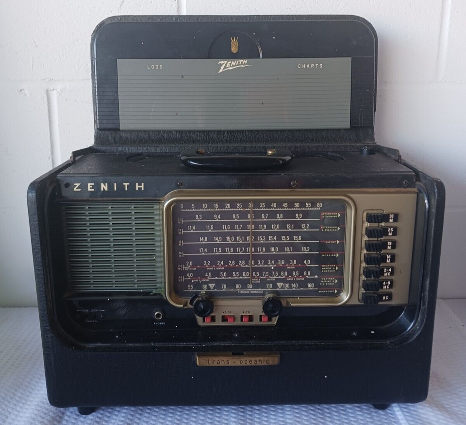 ZENITH Trans-Oceanic Wave Magnet Radio Model A600 W/ 6A40 Chassis | eBay