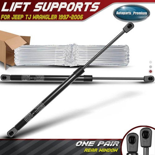 2x Rear Window Glass Lift Supports Shocks Struts for Jeep Wrangler TJ ...