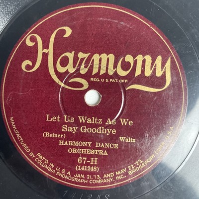 10" 78 RPM-Fred Rich/Franklyn Baur-When I Dream of the Last Waltz With ...
