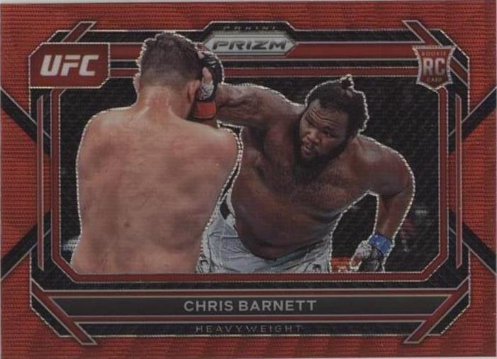 2023 Panini Prizm UFC - Chris Barnett #10 Ruby Wave Prizm (RC) for sale ...