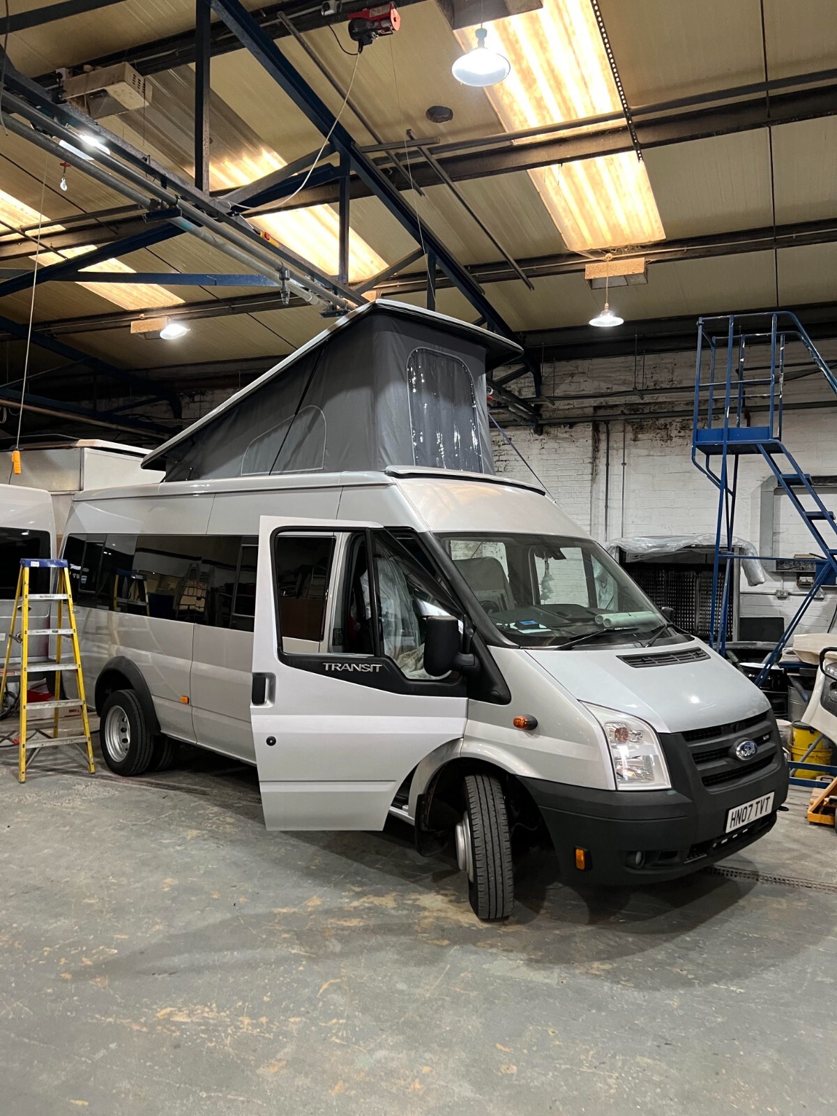 Transit Mark 7 Pop Top Roof/ Elevated Roof LWB | eBay UK