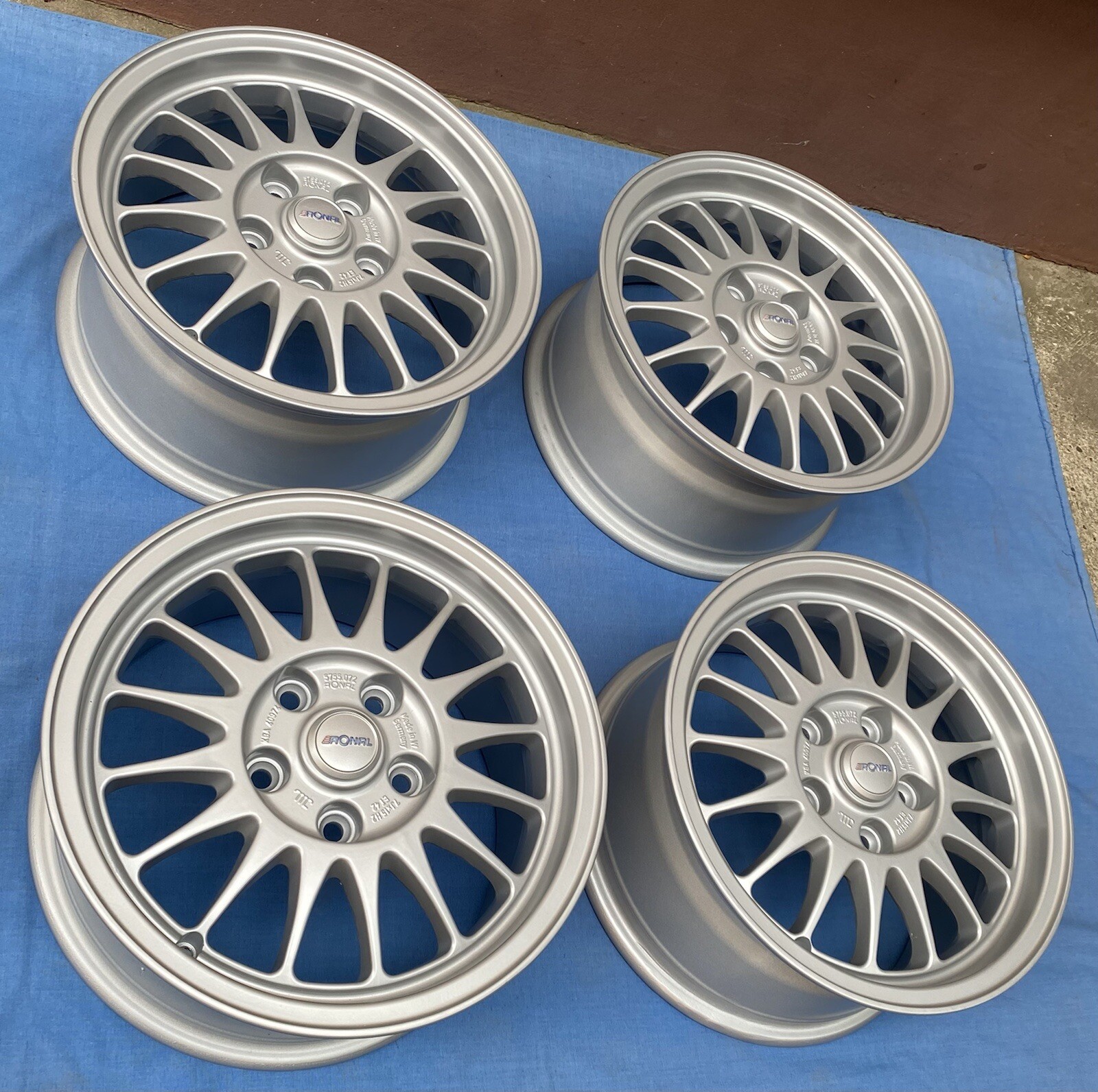 15" Audi Quattro Type 81/85 Urquattro Turbo Ronal R8 Wheels Rims | 7 ...