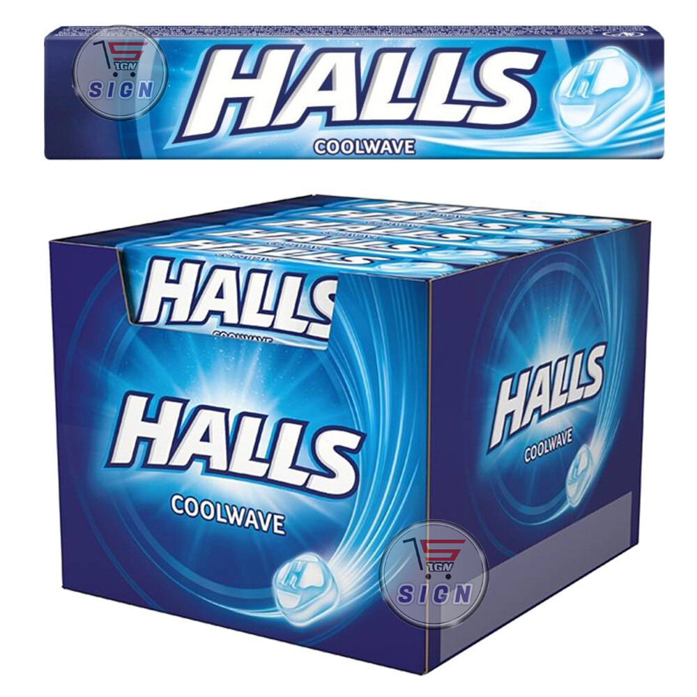 HALLS SWEETS CHERRY MENTHOL, HONEY - LEMON, COOLWAVE, MILD SPEARMINT ...
