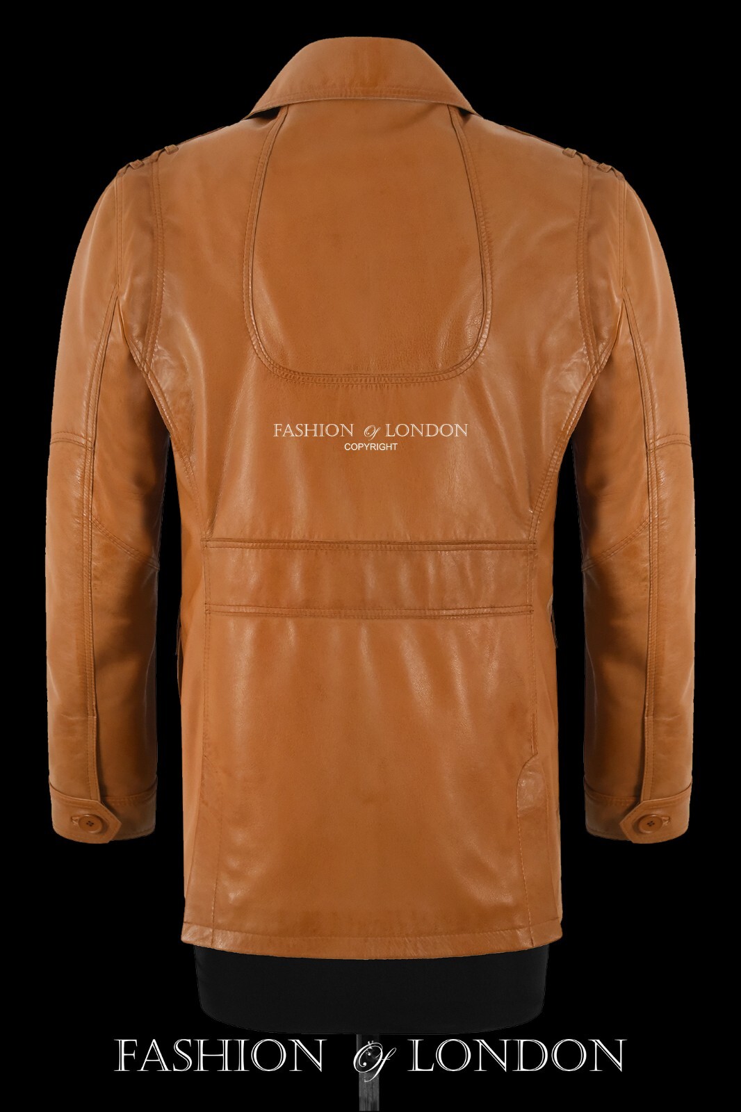 Men's SAHARA SAFARI Style Tan Lambskin Genuine Leather Classic Jacket ...