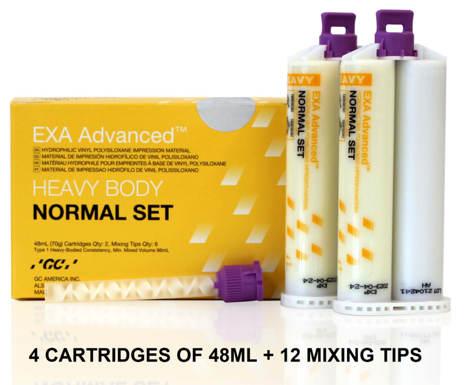 EXA Advanced™ Heavy Body Normal Set Impression Material 48mL + Tips by ...
