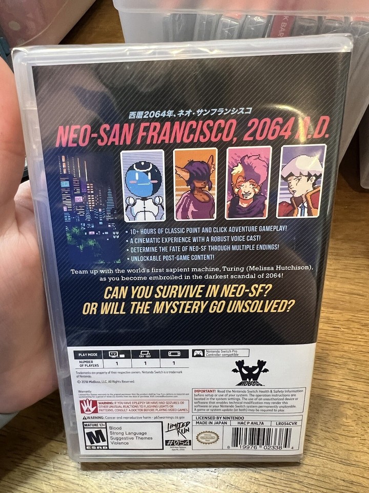 2064: Read Only Memories (Nintendo Switch) LRG #054 - Brand New/Sealed ...