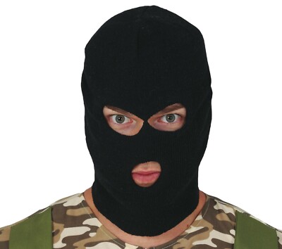 BALACLAVA 3 HOLE WINTER SAS STYLE ARMY SKI SKATE KNITTED MASK SNOOD ...