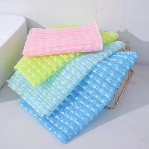 Bathroom Supplies Body Wash Cloth Nylon Adult Exfoliating Bath Wipe ...
