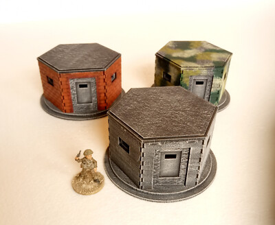 28mm BRITISH PILL BOXES - WW2 - BRITISH CIVAL WAR - ASSEMBLED MDF ...