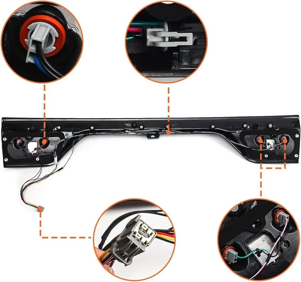 68453659AA For 2014-22 Dodge Durango LED Tail Light Lamp Liftgate W ...