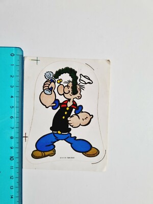 Autocollant Bras De Fer Popeye Timbre Vintage 80s Original | eBay