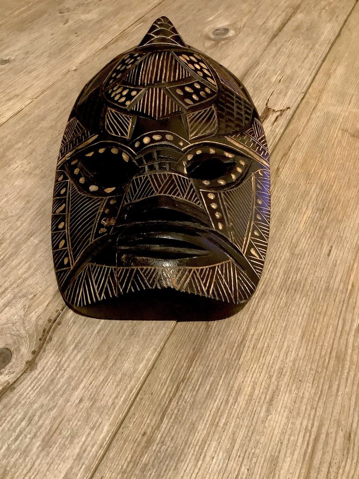 Wooden Hand Carved Fijian Tribal Mask | eBay UK