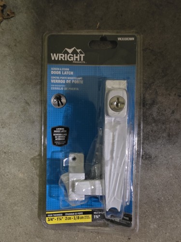 Wright Products VK333X3WH Keyed Tie-Down Push Button Handle, White- No Hardware! 38462002041| eBay