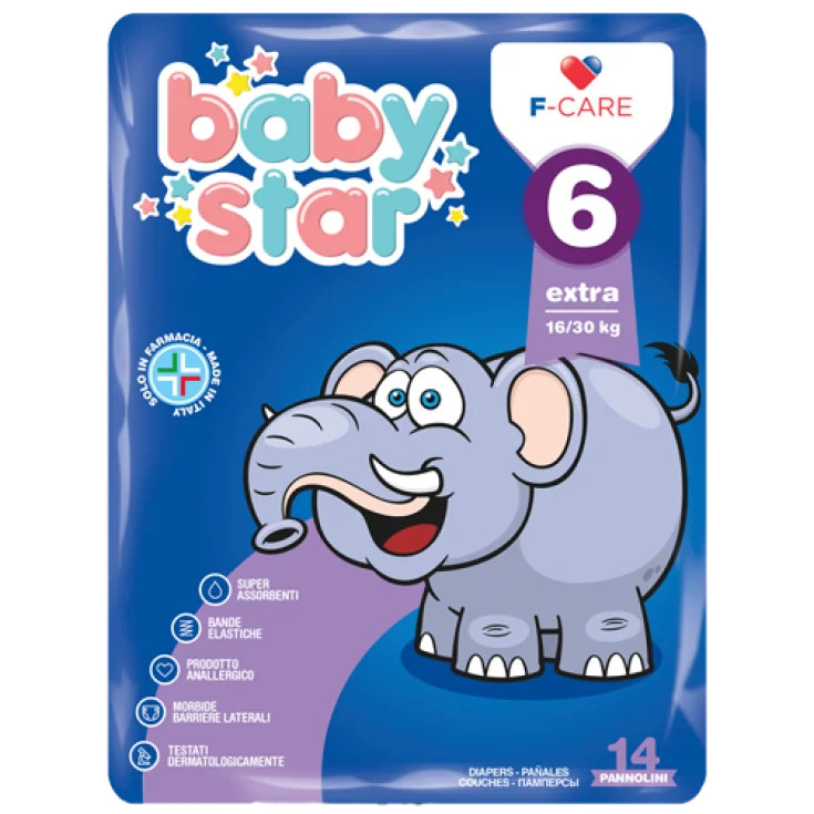 Baby Star Diapers 6 Extra 16-30kg 14 Pieces | eBay
