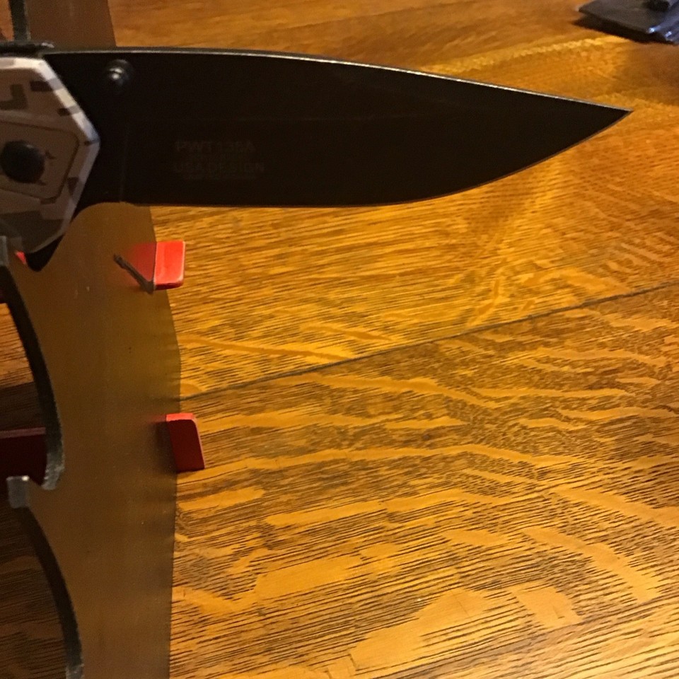 PWT USA Folding Pocketknife Digital Camo Aluminum Handle Black Drop ...