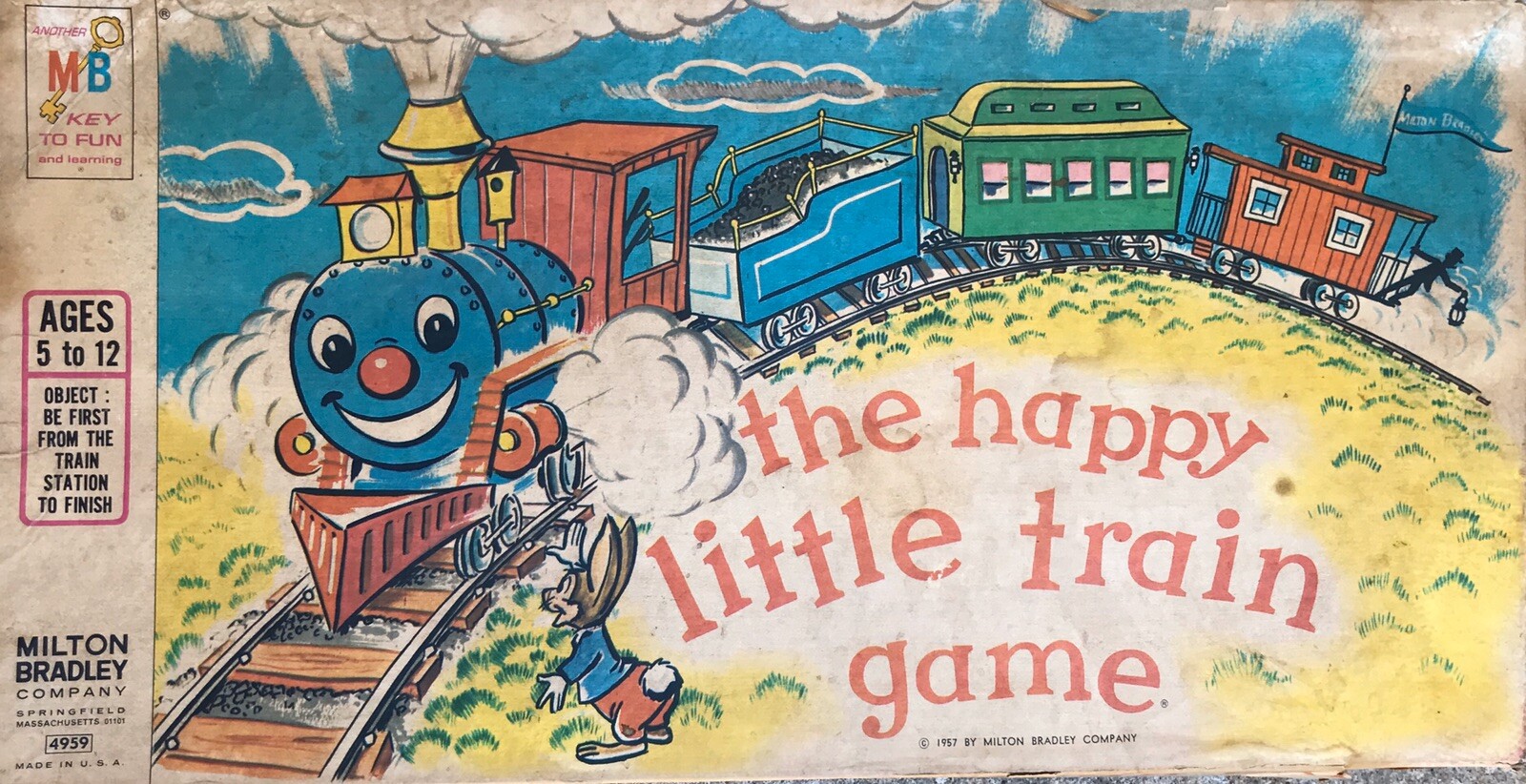 The Happy Little Train Game - Milton Bradley Co 1957 | eBay