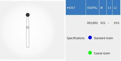 Microdont USA Multi-use Diamond burs Round 801-021 Medium Coarse FG ...