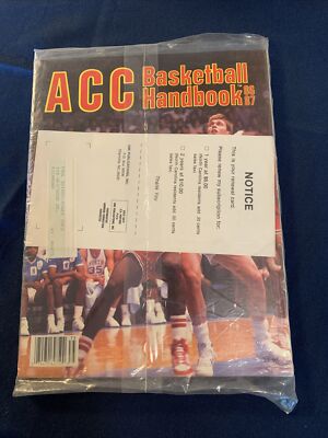 ACC Basketball Handbook 86 87 Still In Plastic Shipping Wrap | eBay