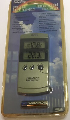 NIP Springfield Precise Temp Indoor/Outdoor Digital Thermometer Model ...
