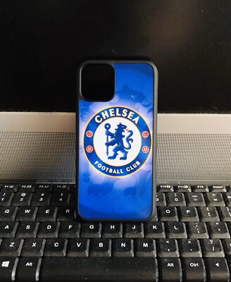 CHELSEA FC iPhone 13 Mini (5.4”) Rubber Case Aluminium Cover Perfect ...