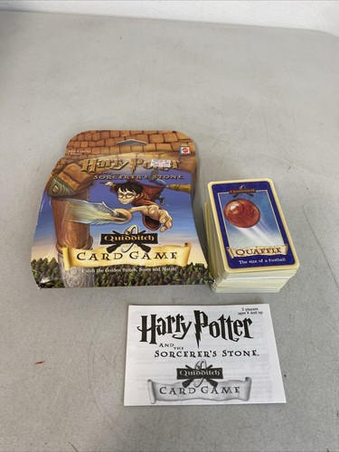 Quidditch Card Game Harry Potter and the Sorcerer's Stone 100% Complete ...