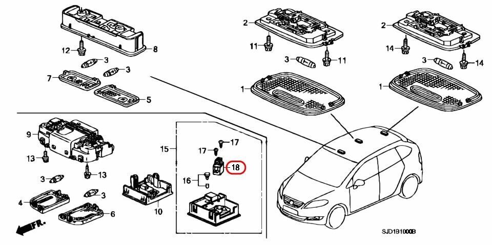Ensemble microphone Honda OEM 39182-SMA-003 authentique | eBay