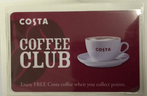 10 x Clear Costa Starbucks Loyalty Card Membership Card Holder Pocket ...