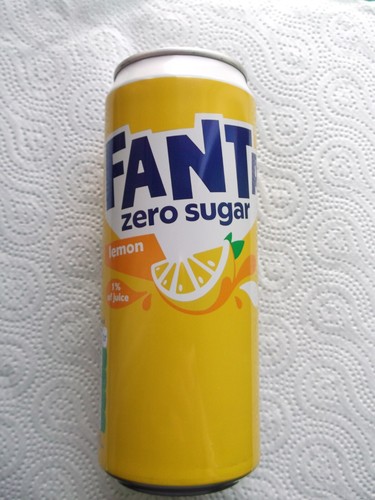 FANTA LEMON ZERO from POLAND 2025 empty can 330ml top opened | eBay