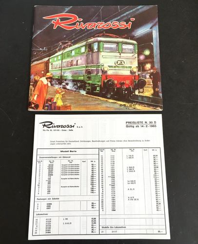 Rivarossi Model Train Catalog 1965-1966 HO Gauge Locomotives Box ...
