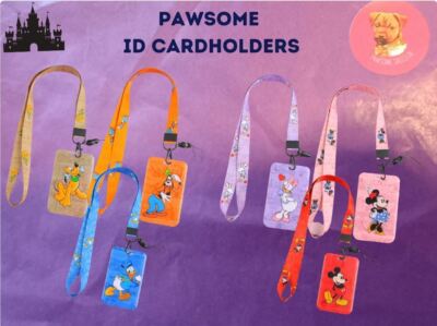 Disney ID Card Holder and Lanyard Set, Mickey Mouse Lanyard, Disney ...