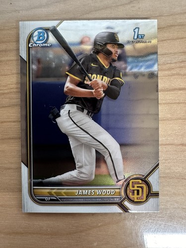 James Wood 2022 1st Bowman Chrome Prospects #BCP-108 (RC) | eBay