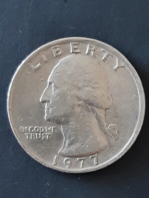 1977 Rare Quarter: No Mint Mark, Error Off Cut Edges, Uncertified 1977 ...