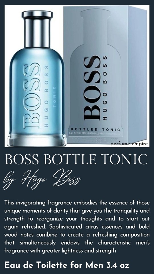 Boss Bottle Tonic by HUGO BOSS cologne EDT 3.3 / 3.4 oz For Men New in ...