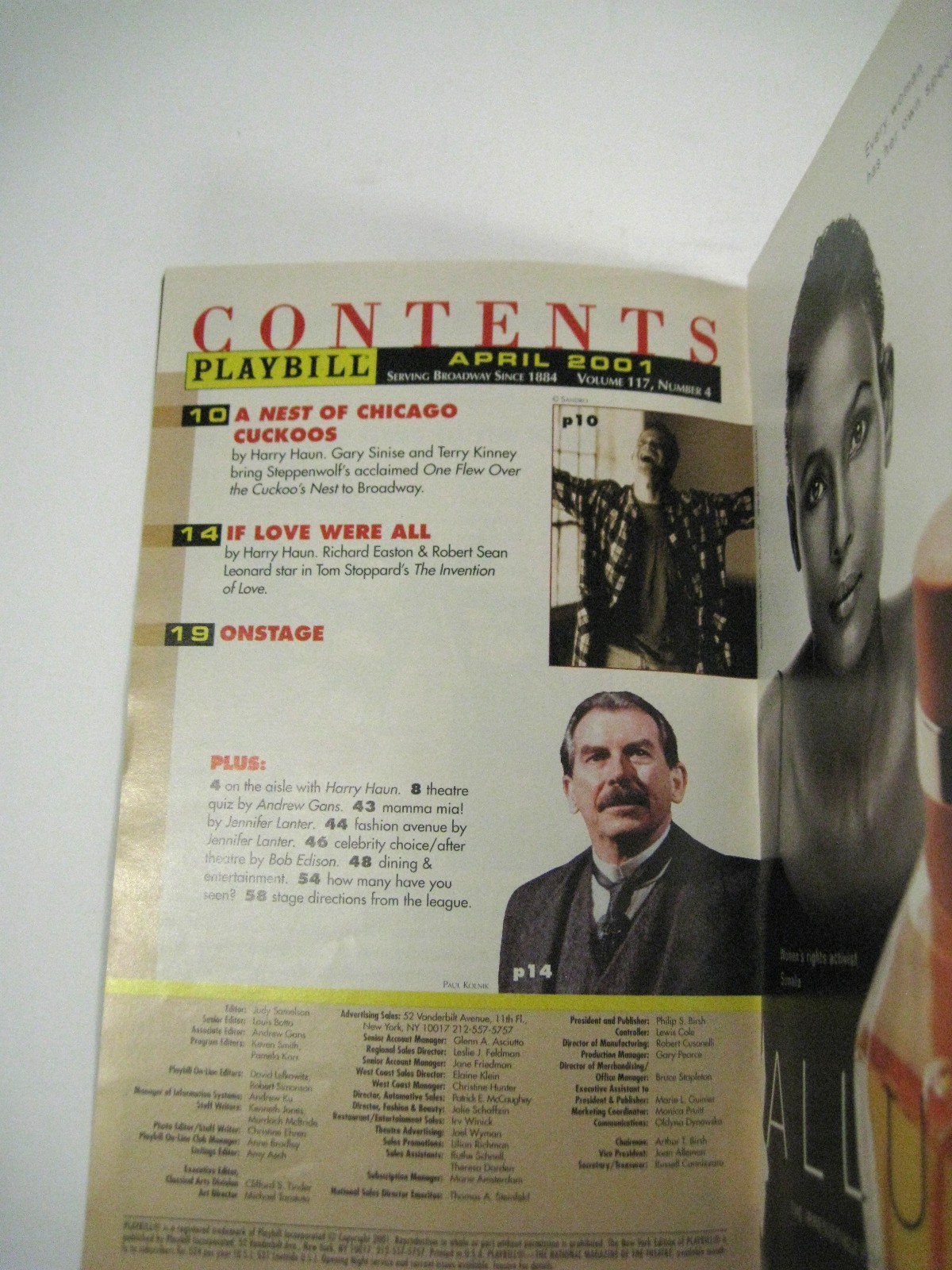 Riverdance Broadway Playbill April 2001 Gershwin Theatre Pat Roddy ...