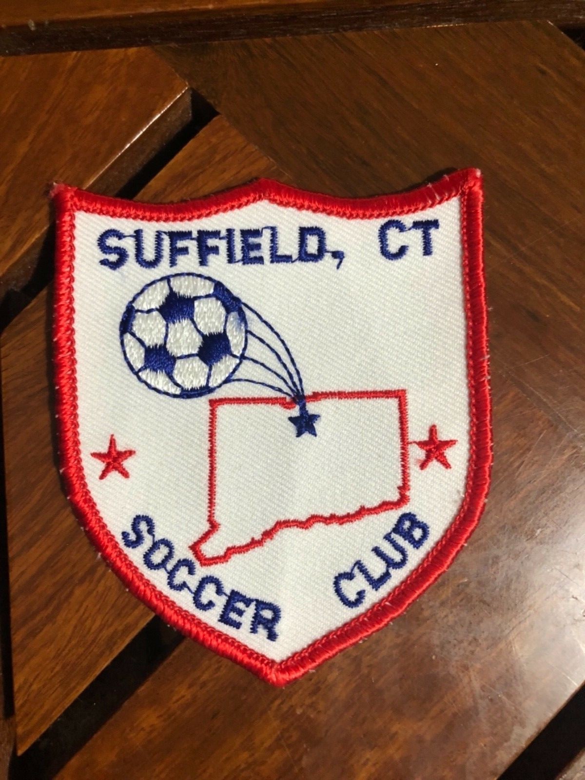 SUFFIELD, CONNECTICUT SOCCER CLUB PATCH 2 3/4” X 3 1/4” | eBay