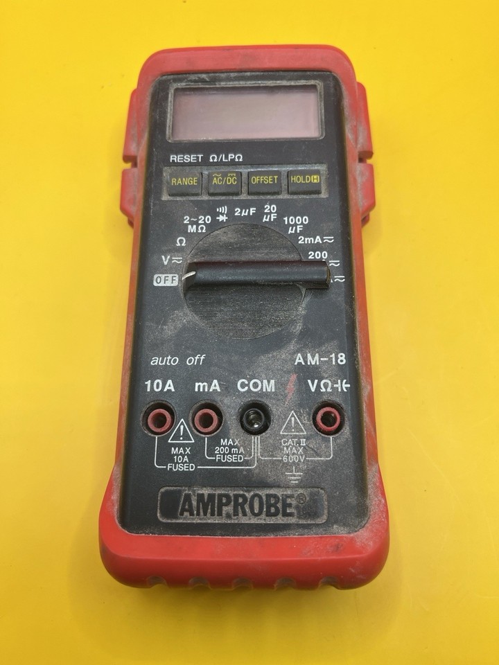 Amprobe AM-18 digital multimeter with test leads | eBay