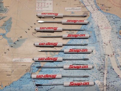 SNAP-ON TOOL POCKET SCREWDRIVER, 10 PACK, WHITE, BRAND-NEW MAGNETIC END ...