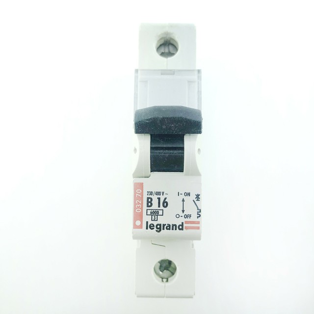 Legrand MCB B16 03270 230/400v 6000 Single Pole 16 Amp Type B Breaker ...