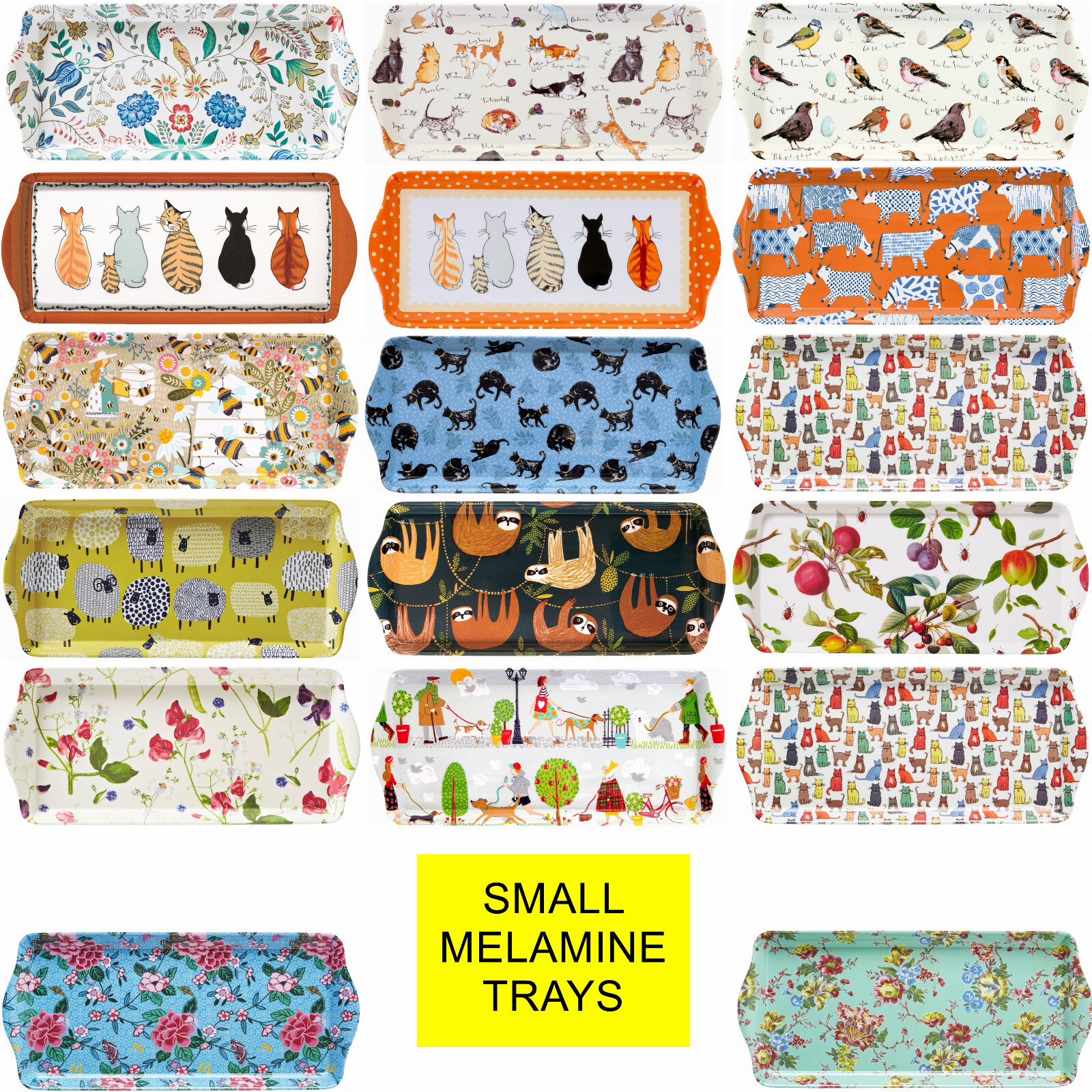 Ulster Weavers Large Small Scatter Melamine Trays Lap Serving RHS M ...
