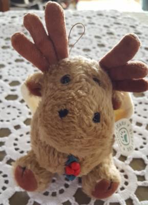 RETIRED BOYDS ♡ 7" JOINTED BROWN MOOSE ♡ CHRISTMAS ORNAMENT WITH WINGS ...