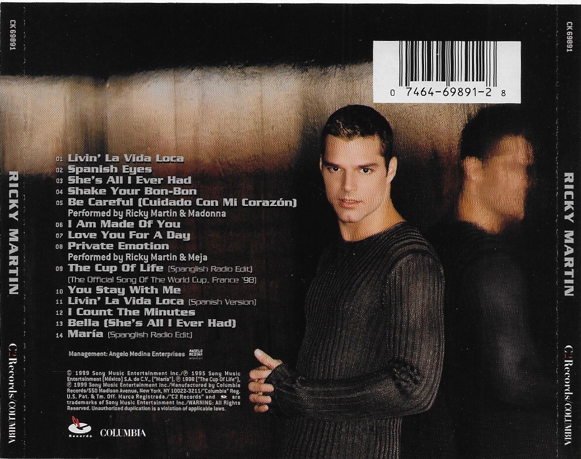 Ricky Martin [1999] by Ricky Martin CD May-1999 Columbia 74646989128| eBay